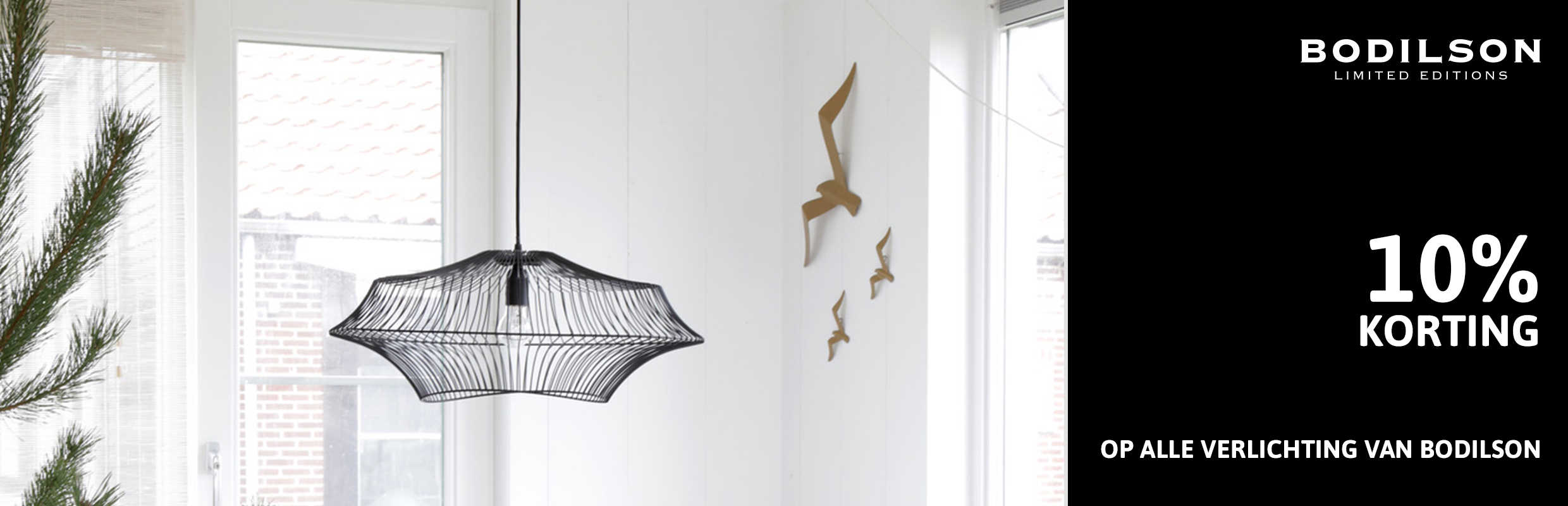 10% korting op alle verlichting van Bodilson